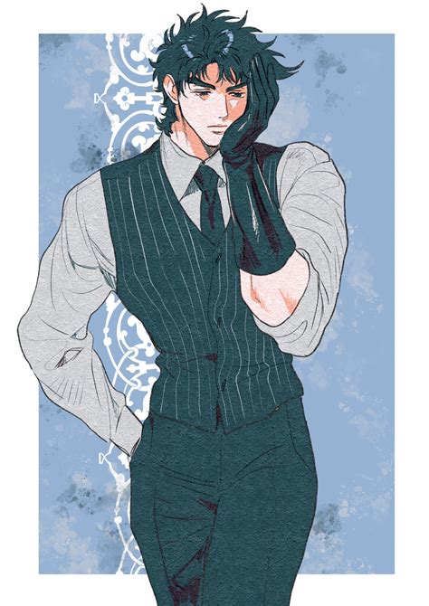 Safebooru 1boy Battle Tendency Formal Gloves Hand On Own Face Highres