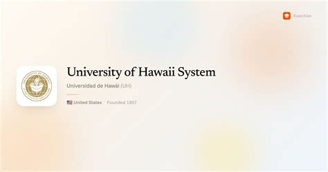 University Of Hawaii System Rankings Xuanxiao