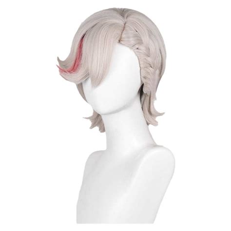 Genshin Impact Lyney Cosplay Wig Heat Resistant Synthetic Hair Carniva