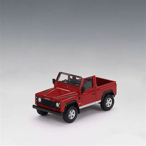 Mô Hình 164 Mini Gt Land Rover Defender 90 Pickup Masai Red District M