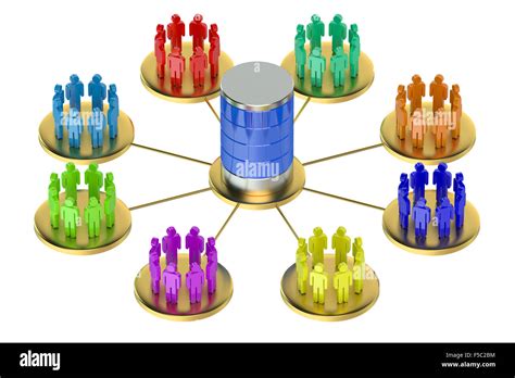 Database Computing Storage Concept Isolated On White Background Stock Photo Alamy