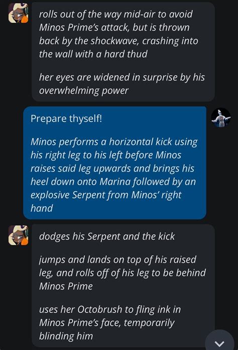 Marina Splatoon Vs Minos Prime Ultrakill Rcharacterai