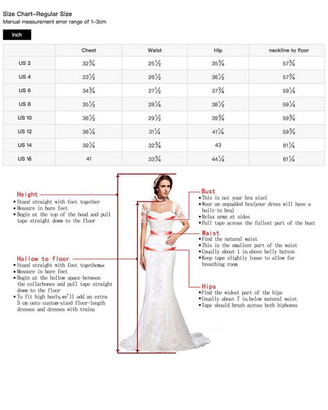 How To Measure Wedding Dress Size
