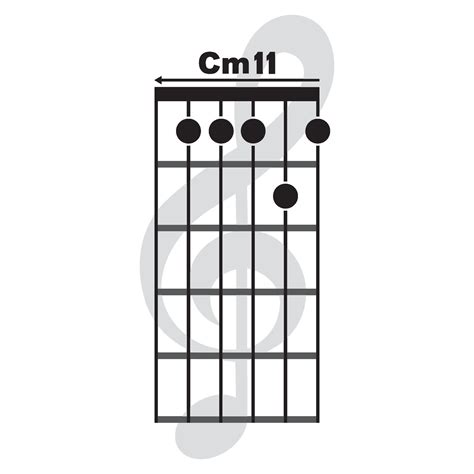 Cm11 Guitar Chord Icon 36531527 Vector Art At Vecteezy