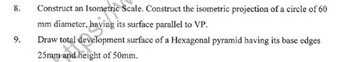 Cbse Class 11 Engineering Graphics Sample Paper Set F