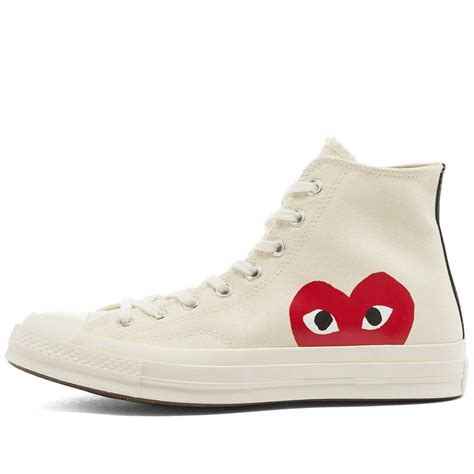 Play Comme Des Garcon X Converse Chuck Taylor 1970s Hi Top Sneakers
