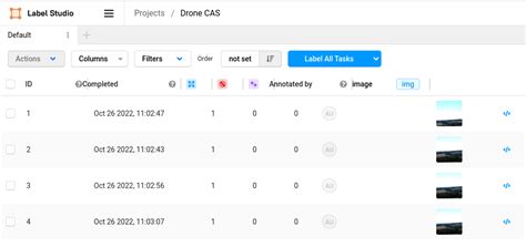 Broken Column Names In Image Selection Ui · Issue 3145 · Humansignal