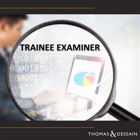 Thomas And Dessain On Linkedin Trainee Examiner Jersey About The Role Joining At A Key Stage