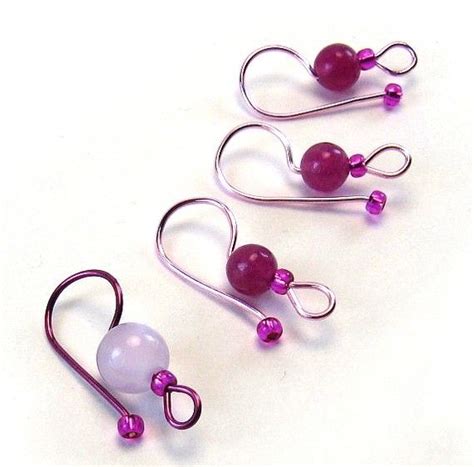 Removable Stitch Markers Pink Colored Wire With Hot By Agmode Stitch Markers Beads And Wire
