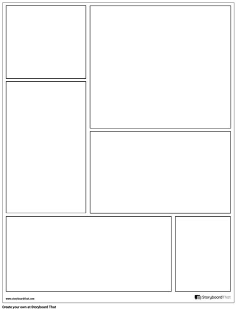 Blank Graphic Novel Pages Pdf Free Printable Download