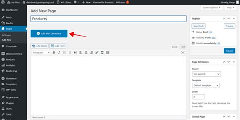 Elementor Templates To Build A Frontend Dashboard