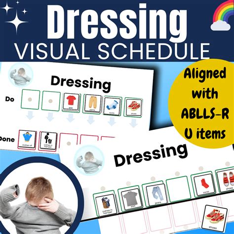 Getting Dressed Visual Schedule Autism Visual Supports Aligned W Ablls