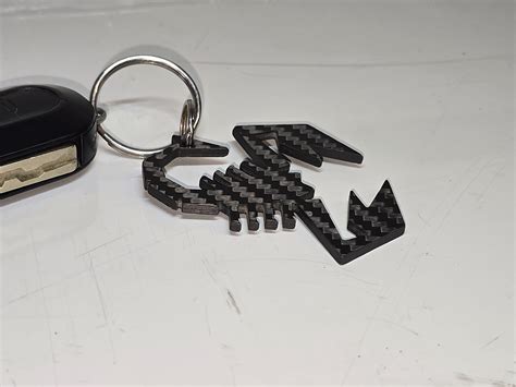 Carbon Fiber Key Chain Abarth Scorpion