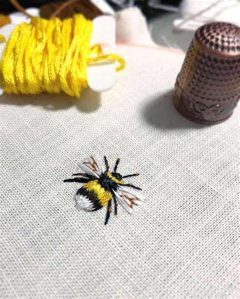 Tiny Bee Rembroidery