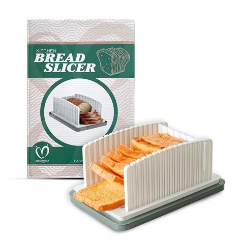 Adjustable Bread Slicer With Crumb Tray Durable Compact