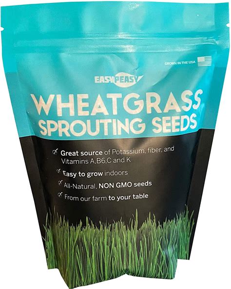 Wheatgrass Sprouting Seeds Plant Care Products Easy Peasy Plants