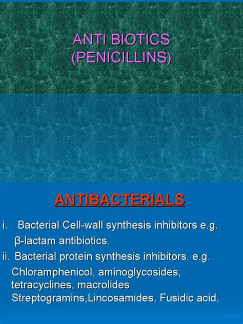 Penicillins Pdf Penicillin Beta Lactamase