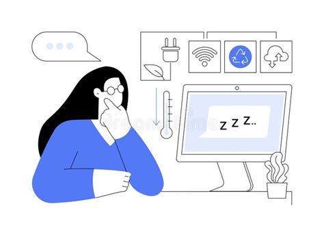 Minimization Energy Consumption Abstract Concept Vector Illustration Stock Vector