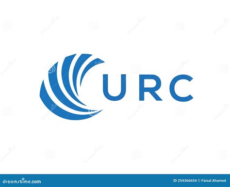 Urc Letter Logo Design On White Background Urc Creative Circle Letter