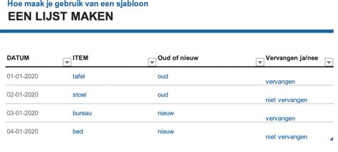Gebruik Handige Sjablonen In Excel Excelvraag Nl