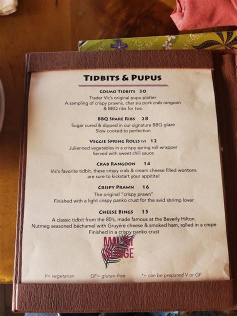 Menu At Trader Vics Pub And Bar Emeryville Menu At Trader Vics Pub And Bar Emeryville