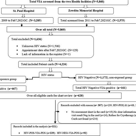 Flow Diagram Indicating Total Via Screened And Based On Their Hiv Download Scientific Diagram