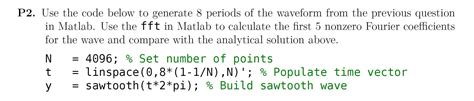 P Use The Code Below To Generate Periods Of The Chegg