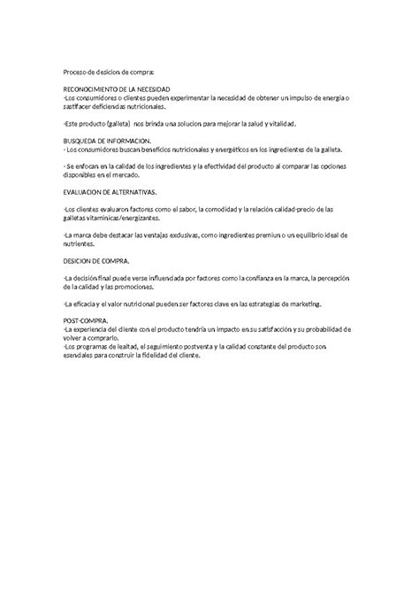 Proceso De Desicion De Compra Proceso De Desicion De Compra