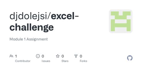Github Djdolejsiexcel Challenge Module 1 Assignment