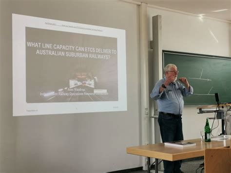 Today The Wellknown Australian Railway Consultant And Textbook Author Alex Wardrop Provided A