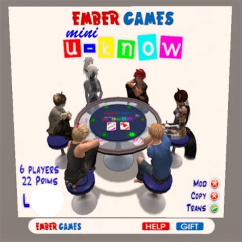 Second Life Marketplace U Know Table Mini