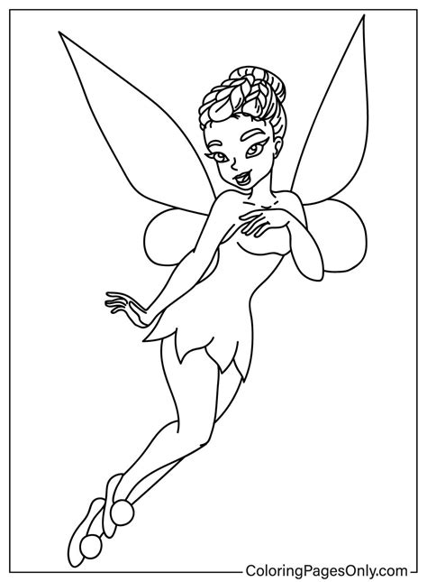 Free Tinkerbell Coloring Page Free Printable Coloring Pages
