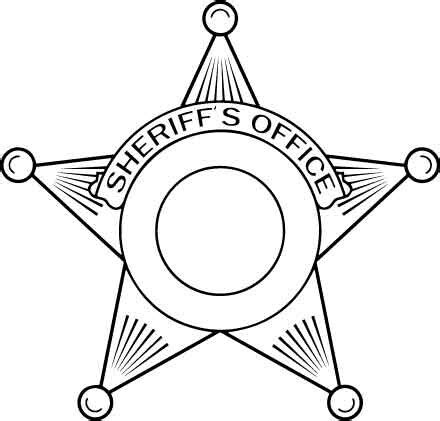 Sheriff Badge Template Printable