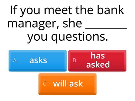 Practice First Conditional Quiz