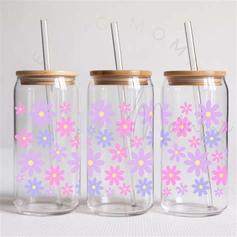 Multi Color Daisies Uv Dtf Hectic Momma Printing