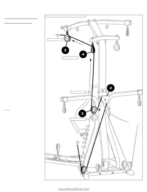Step 19 Cable And Pulley Routing Bowflex Xtreme 2 Assembly Manual