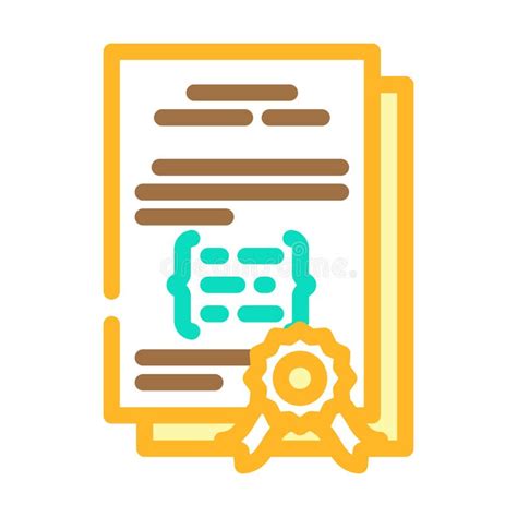 Software Licensing Color Icon Vector Illustration Stock Illustration