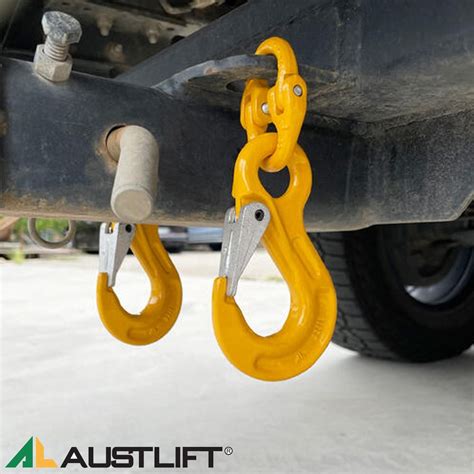 Vehicle Safety Chain Hook Set 6mm Trailer Up To 20t Tow Asnzs3776