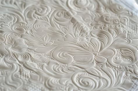 Premium Photo Closeup Of A Paper Napkin With Elegant Embossed Patterns