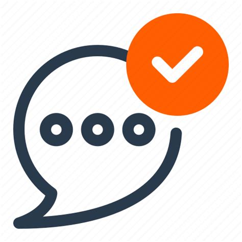 Check Mark Speech Bubble Speech Bubble Chat Talk Icon Download