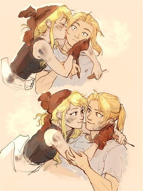 Secret Art Blog Edward X Winry Fanart Edward And Winry Fanart Fma