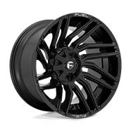 Fuel 1pc Aluminum Rim D615 Contra 22x12in Gloss Black Milled Finish