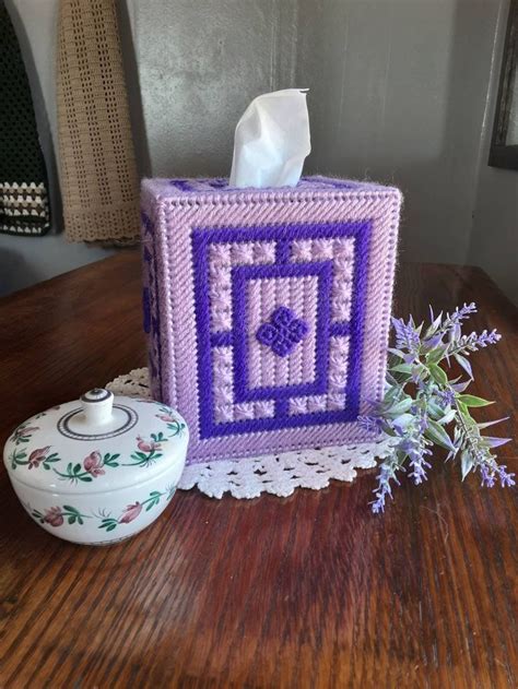 Purple Passion Tissue Box Cover Etsy Canada Tissue Box Covers