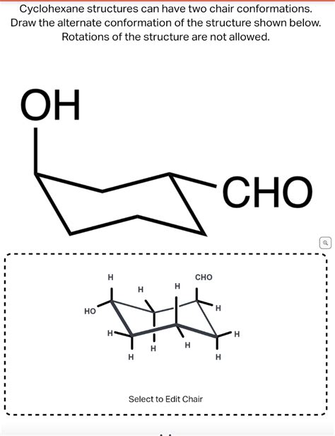 Cyclohexane Structure Chair