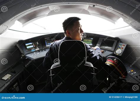 Train Driver In Cabin Editorial Photo 114239435