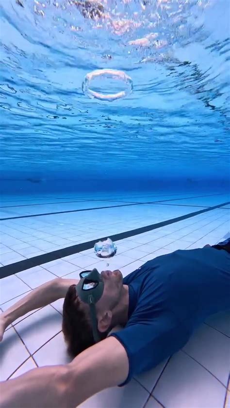 Blowing Bubbles Underwater With Teeshirt Video 2