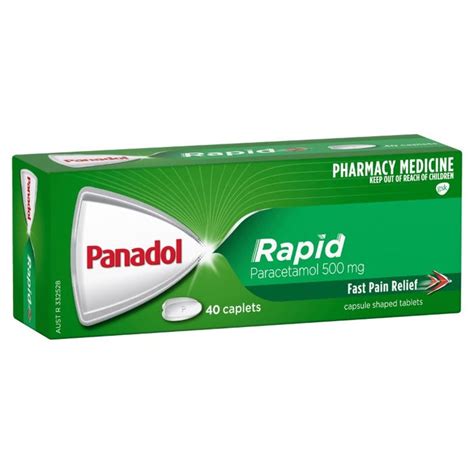 Panadol Rapid Caplets X 40 Buy Online In Australia Pharmacy Online