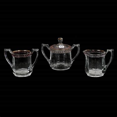 Pattern Glass Table Pieces Auction