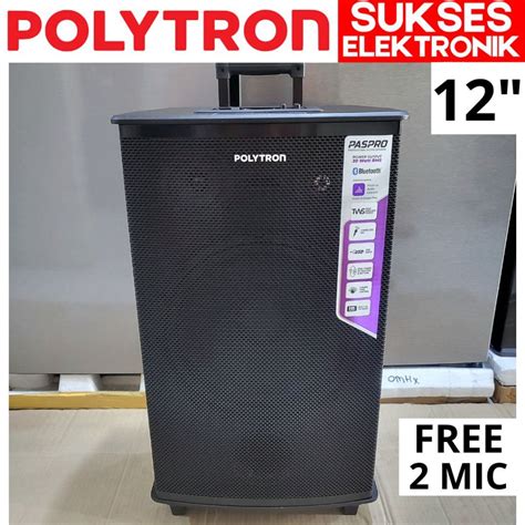 Jual Speaker Portable Polytron 12 In Paspro 12f6 Salon Cas Meeting 12in Pass Pro 12f6 12 F6