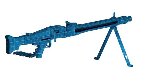 Mg3 Machine Gun 3d Model Turbosquid 2016124